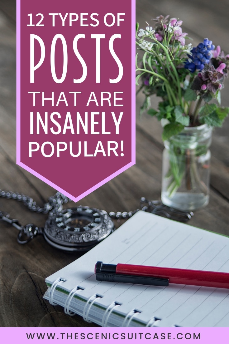 12 TYPES OF BLOG POSTS THAT ARE INSANELY POPULAR